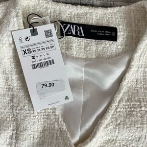 Zara | Dresses | Zara Xs Button Down Cream Dress Nwt | Poshmark